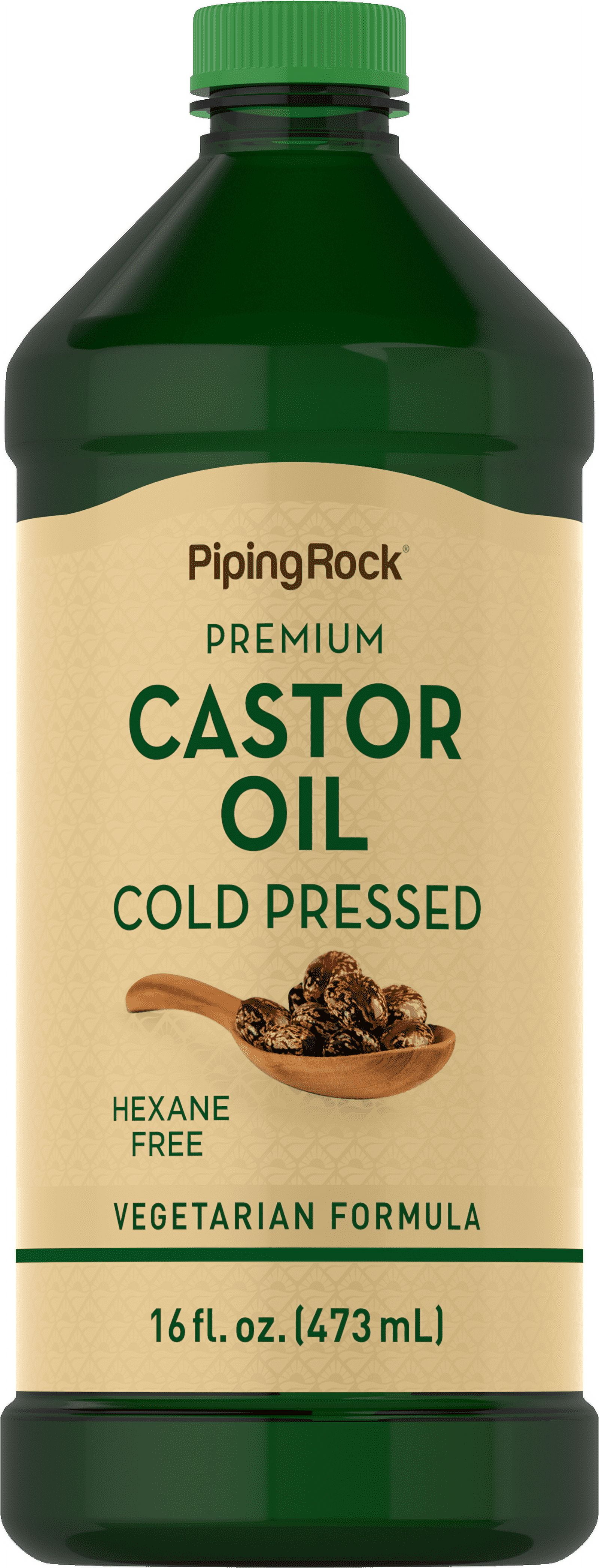 Piping Rock 100% Pure Castor Oil, Expeller Pressed, Hexane Free, Skin ...
