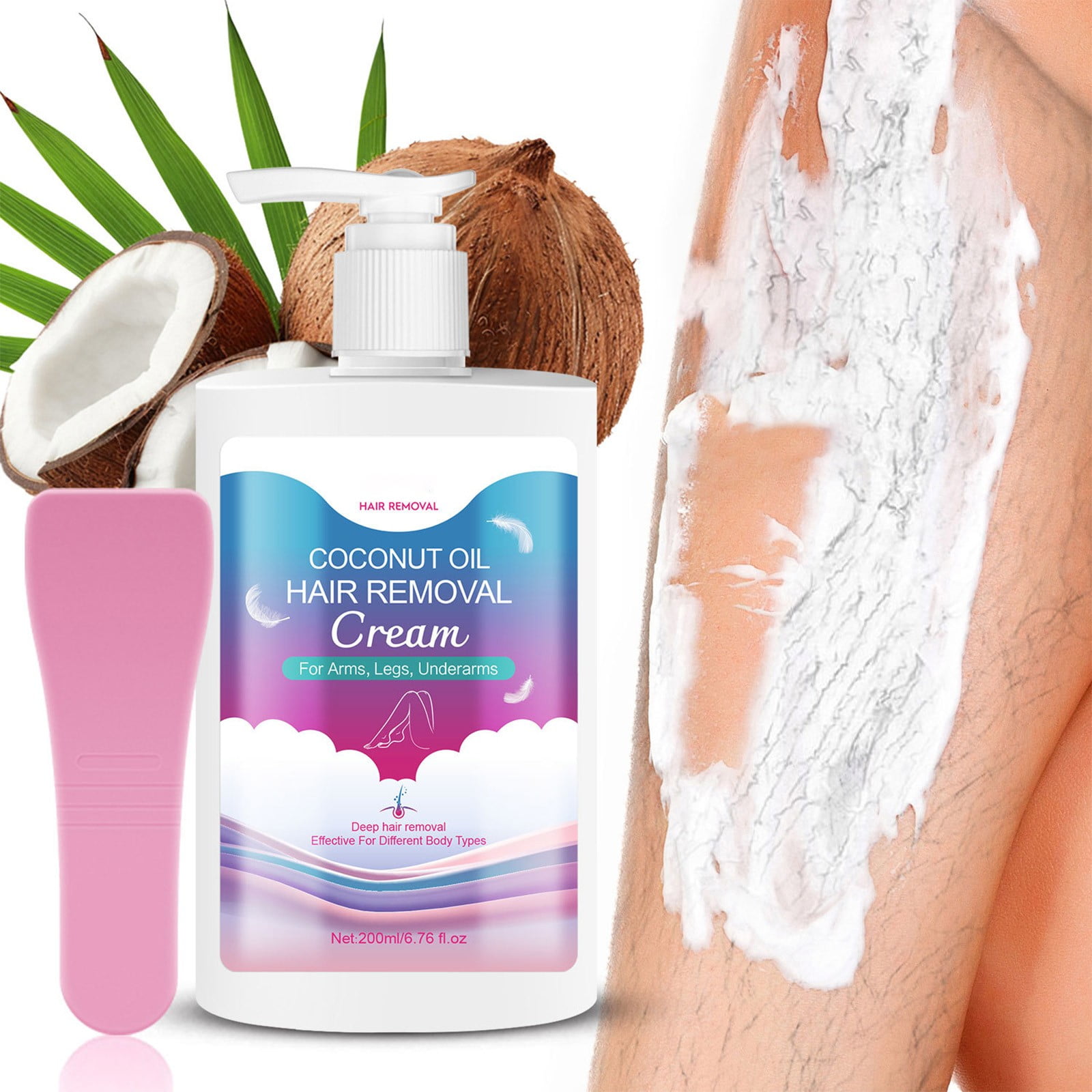 Castor Oil Hair Removal Kit, Facial Hair Removal For Women Body Hair ...