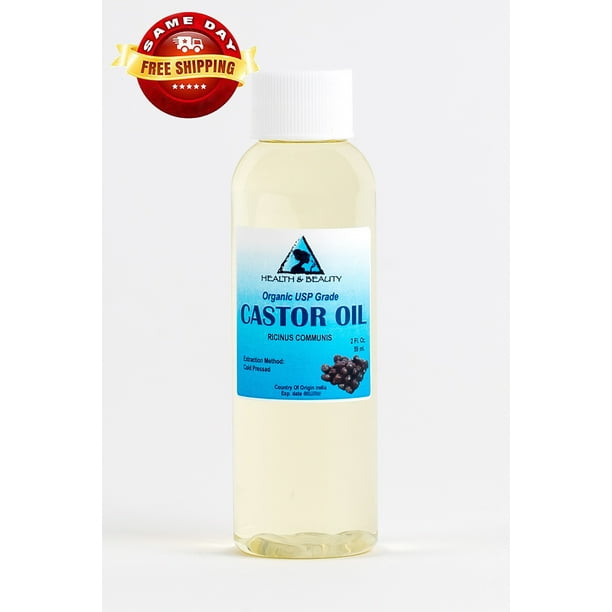 Castor Oil Organic USP Grade Hexane Free Cold Pressed Premium Fresh ...