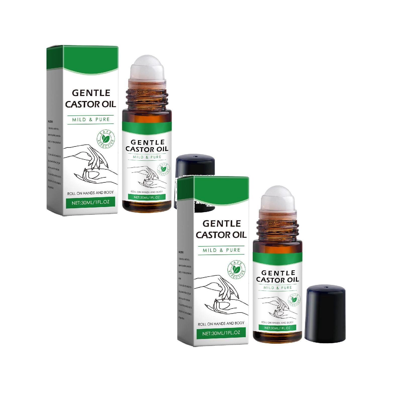 Castor Oil Roll on in Glass Bottle,for Body Hair, Castor Oil for Skin ...