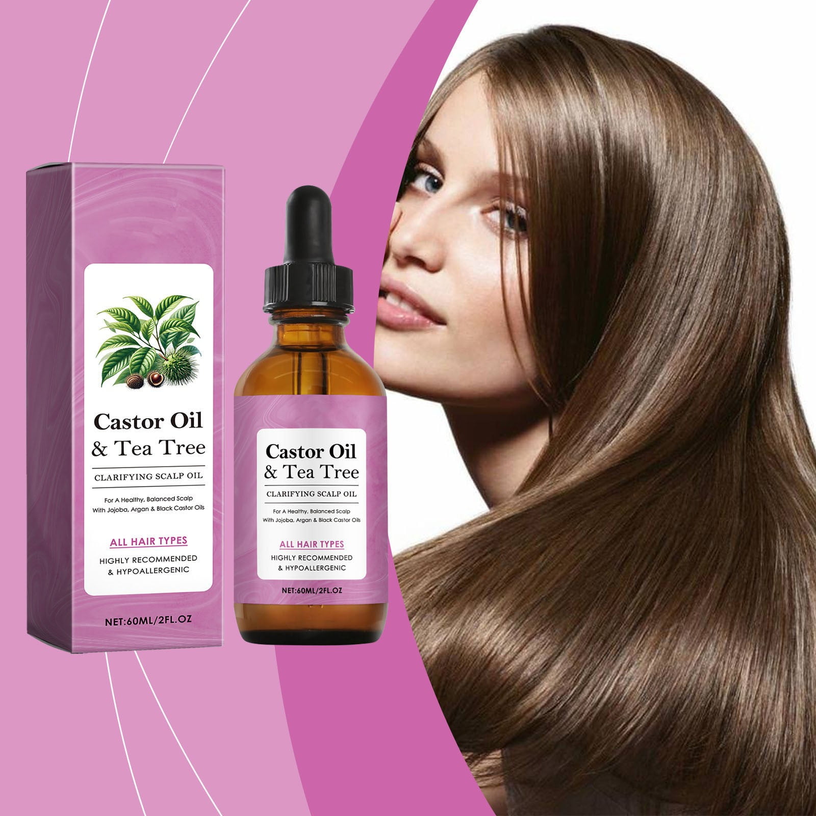 Castor Oil & Tea Tree Oil Clarifying Scalp Treatment - Hair and Scalp ...