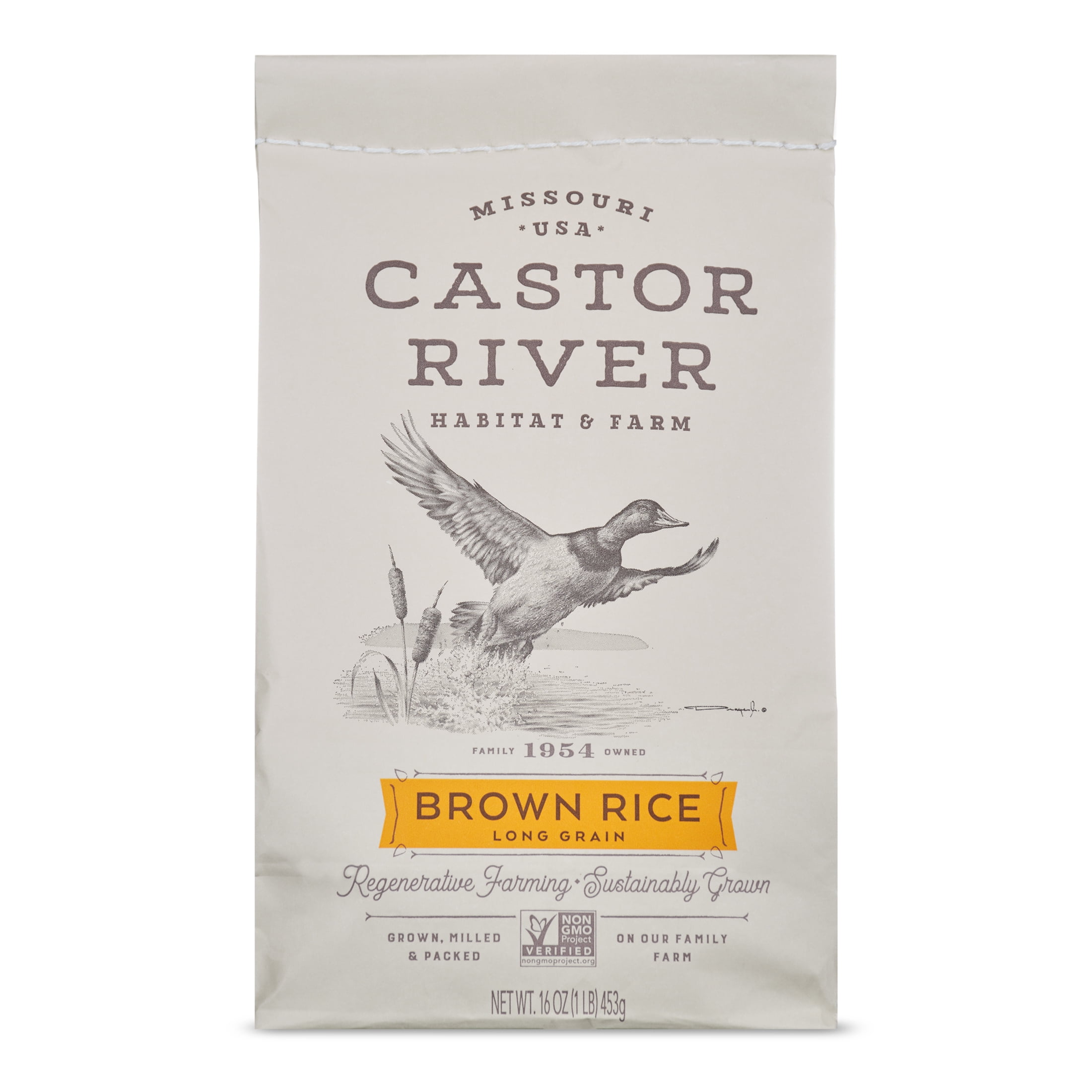 Castor River Long Grain Brown Rice, 16 oz - Walmart.com