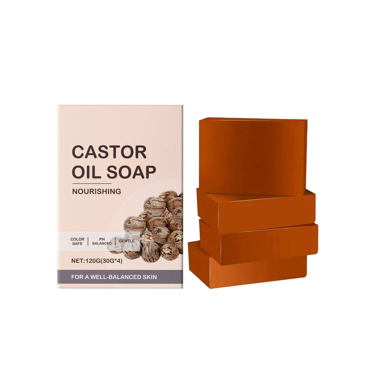 Castor Seed Oil Soap Hair Nourishing Body Deodorant Soap Reduces Dirt ...