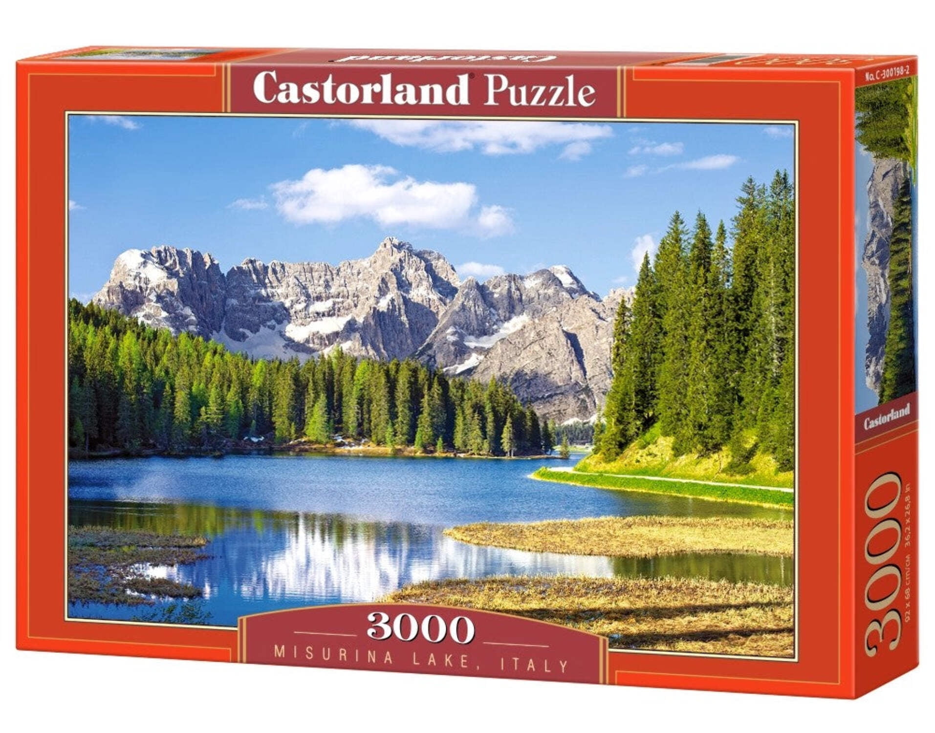 3000 Piece Jigsaw Puzzle, Misurina Lake, Italy, Mountain landscape ...