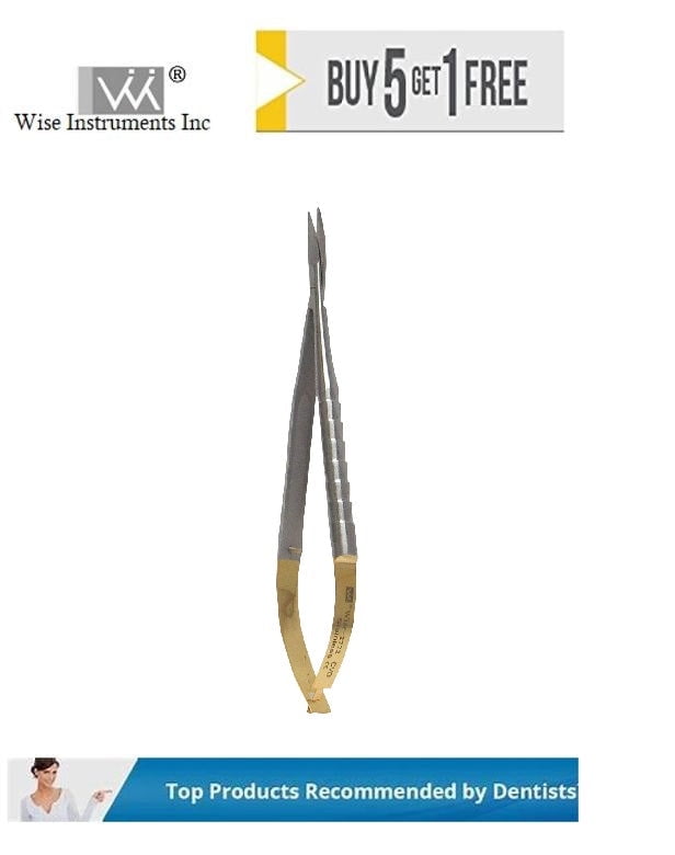Castro-Viejo Scissors Curved Tips, 12cm Tungsten Carbide - Walmart.com