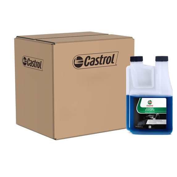 Castrol 2 Cycle Full Synthetic Oil - 6 Pack Small Engine Formula 50:1 ...