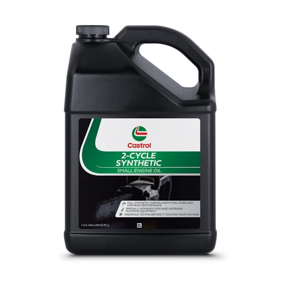Castrol 2 Cycle Full Synthetic Oil - Small Engine Formula - 50:1 Mix ...