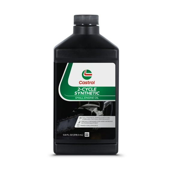 Castrol 2 Cycle Full Synthetic Oil - Small Engine Formula - 50:1 Mix ...