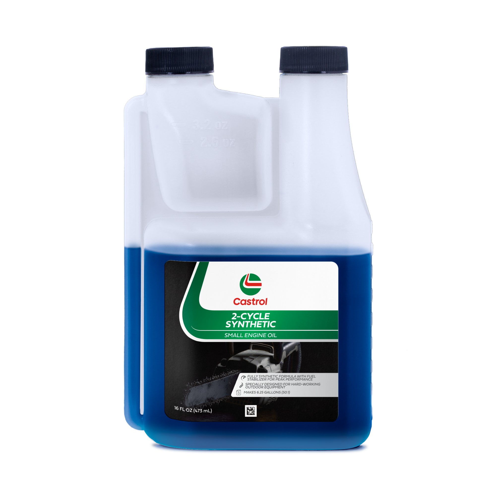 Castrol 2 Cycle Full Synthetic Oil - Small Engine Formula - 50:1 Mix ...
