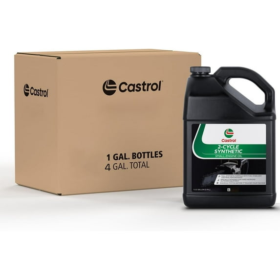 Castrol 2 Cycle Full Synthetic Oil - Small Engine Formula - 50:1 Mix ...