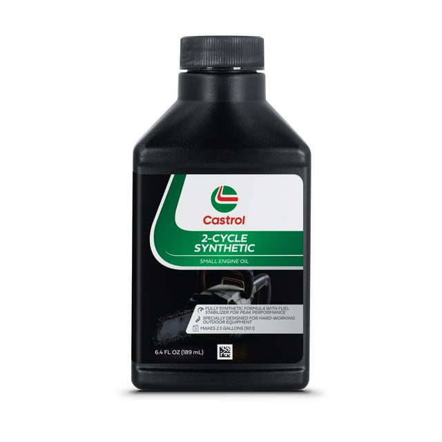 Castrol 2 Cycle Full Synthetic Oil – Small Engine Formula – 50:1 Mix ...