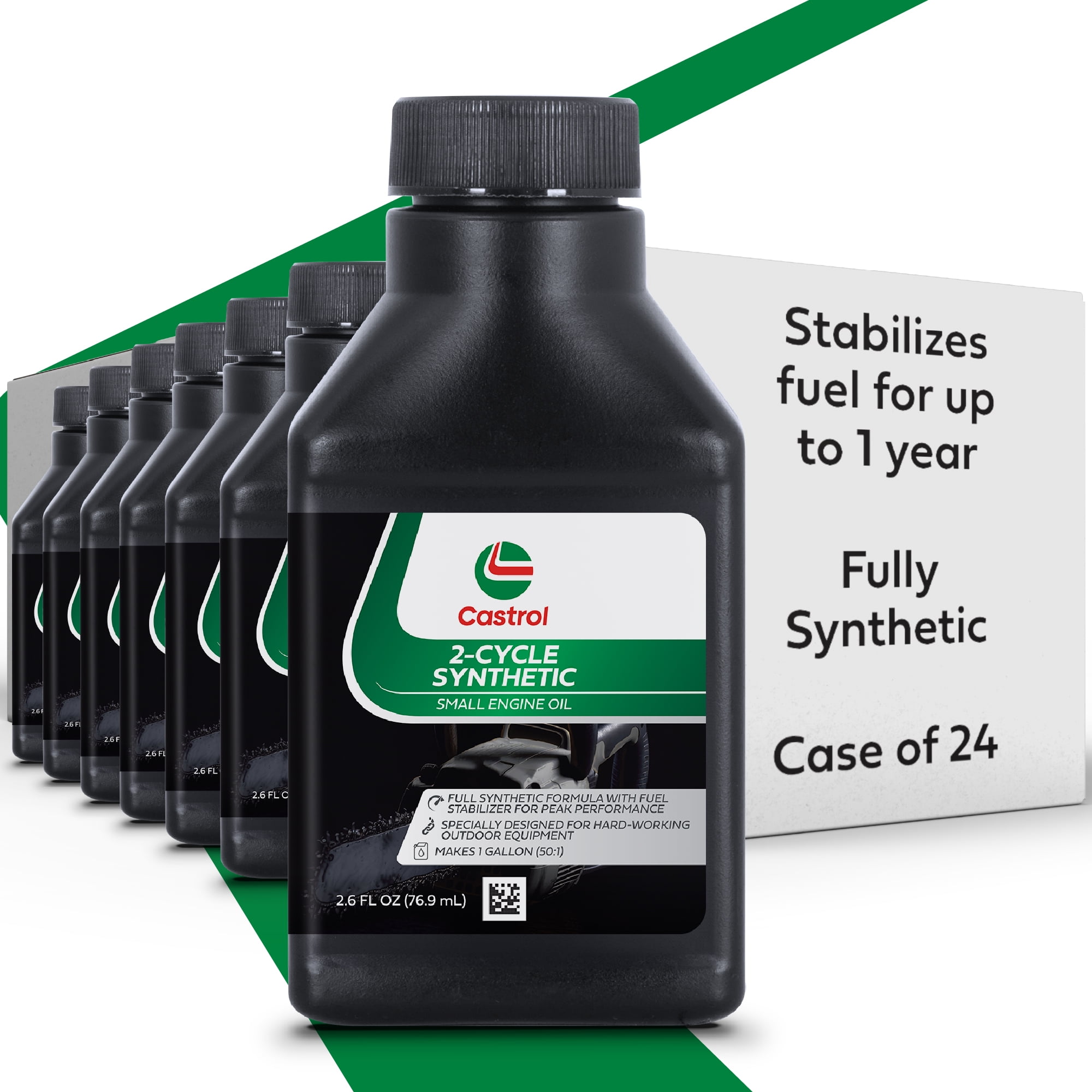Castrol 2 Cycle Full Synthetic Oil – Small Engine Formula – 50:1 Mix ...