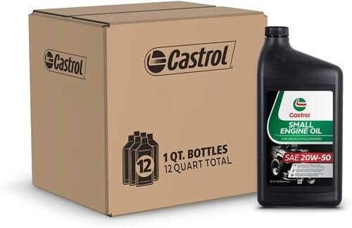 Castrol 20w50 Small Engine Oil For 4 Cycle Air Cooled Engines 1 Quart
