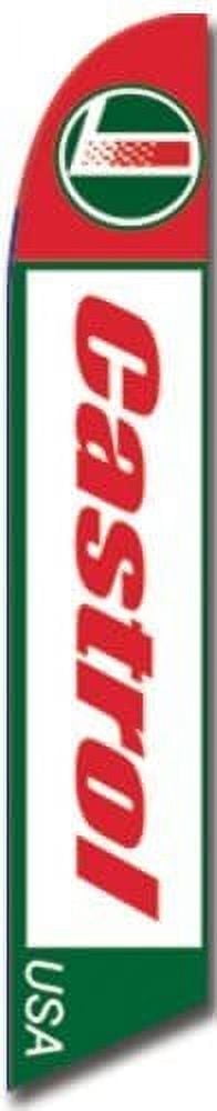 Castrol Advertising Feather Banner Swooper Flag Set with 15 Foot Flag ...