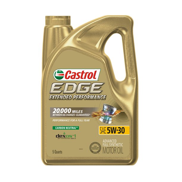 Castrol EDGE Extended Performance 5W-30 Advanced Full Synthetic Motor ...