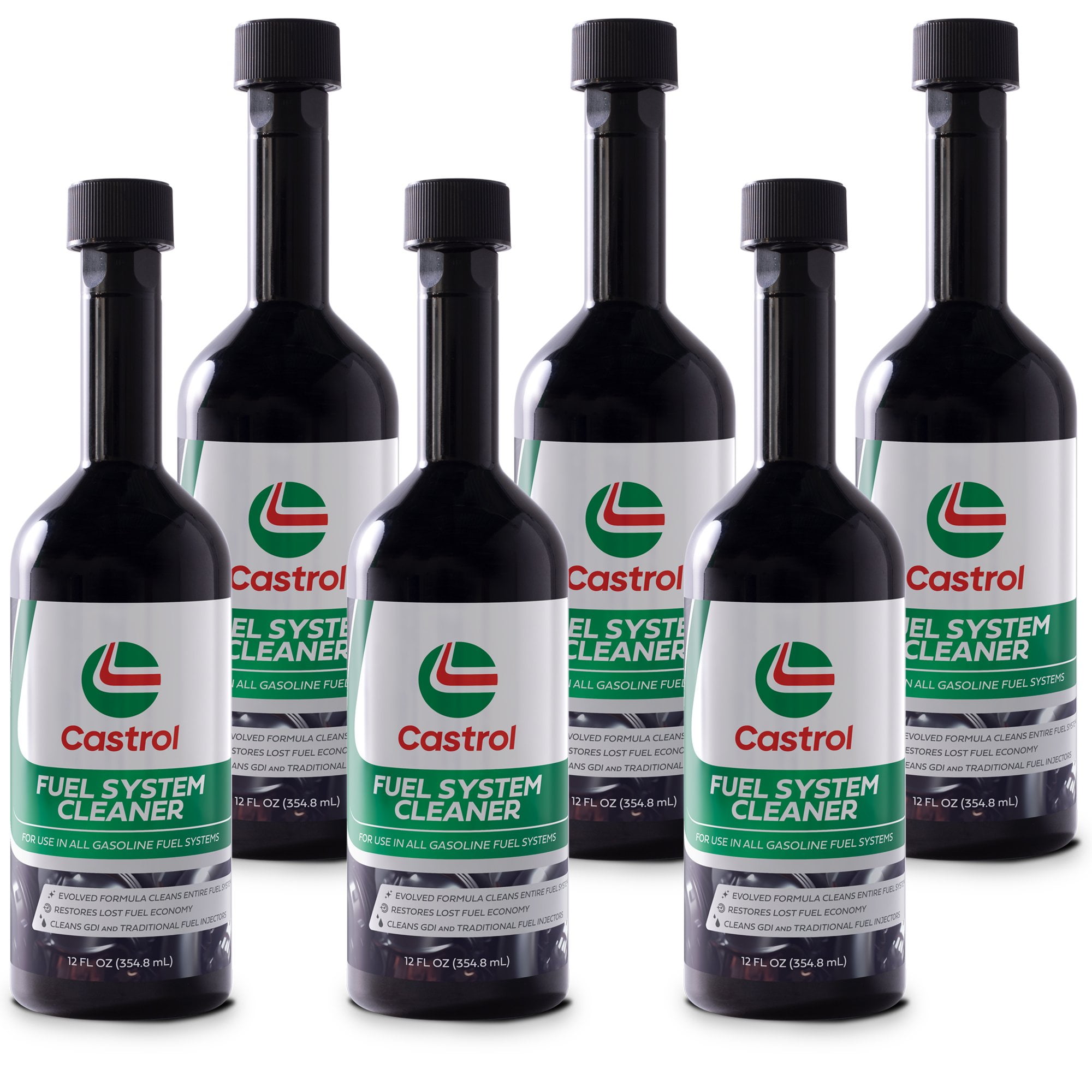 Castrol Fuel System Cleaner - 6 Pack Cleans Entire Fuel System Restores ...