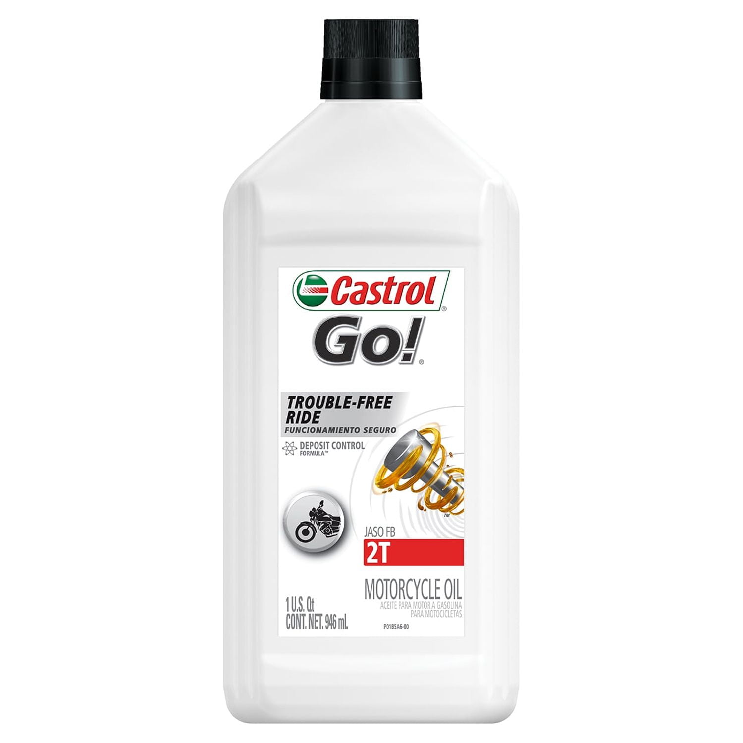 Castrol GO! 2T Conventional Motorcycle Oil, 1 Quart - Walmart.com