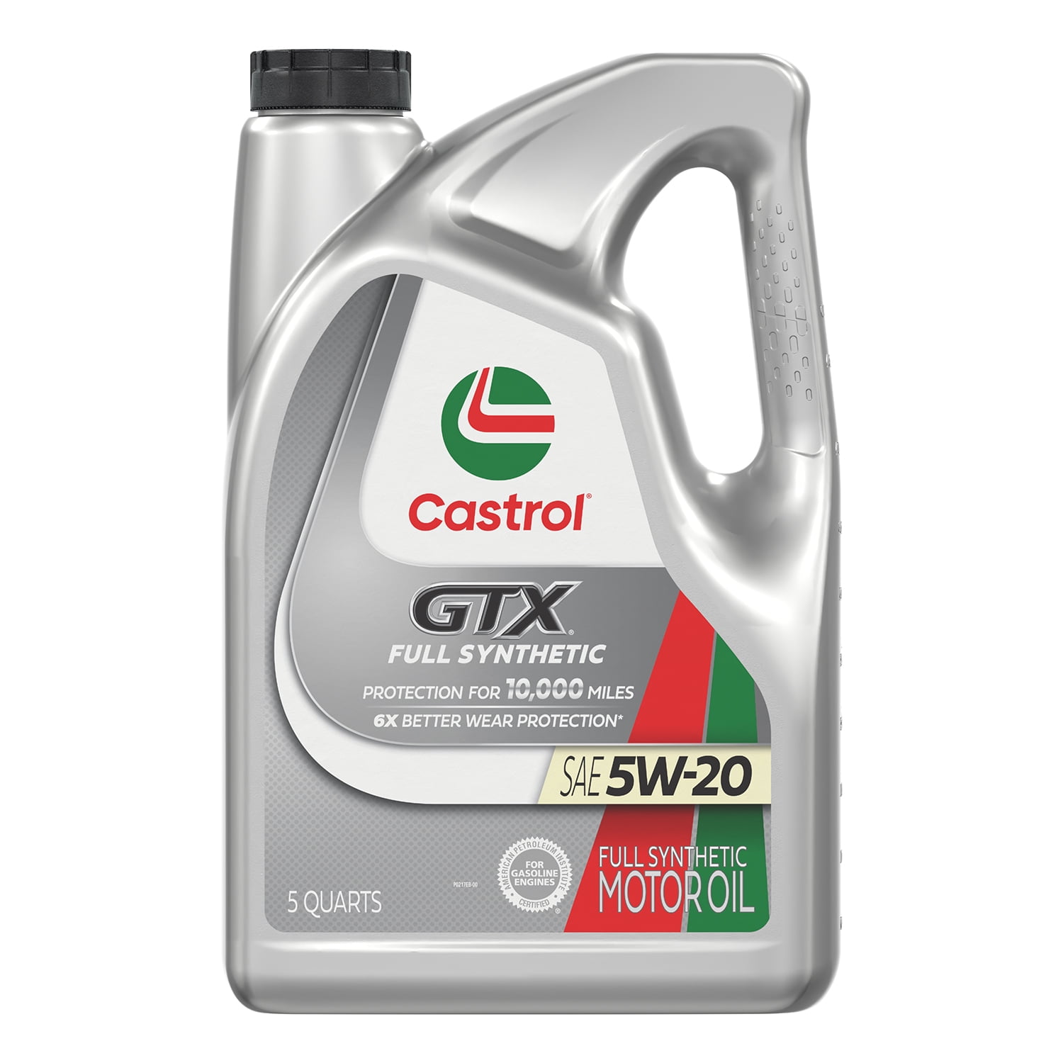 Castrol GTX Full Synthetic 5W-20 Motor Oil, 5 Quarts, provides engine ...