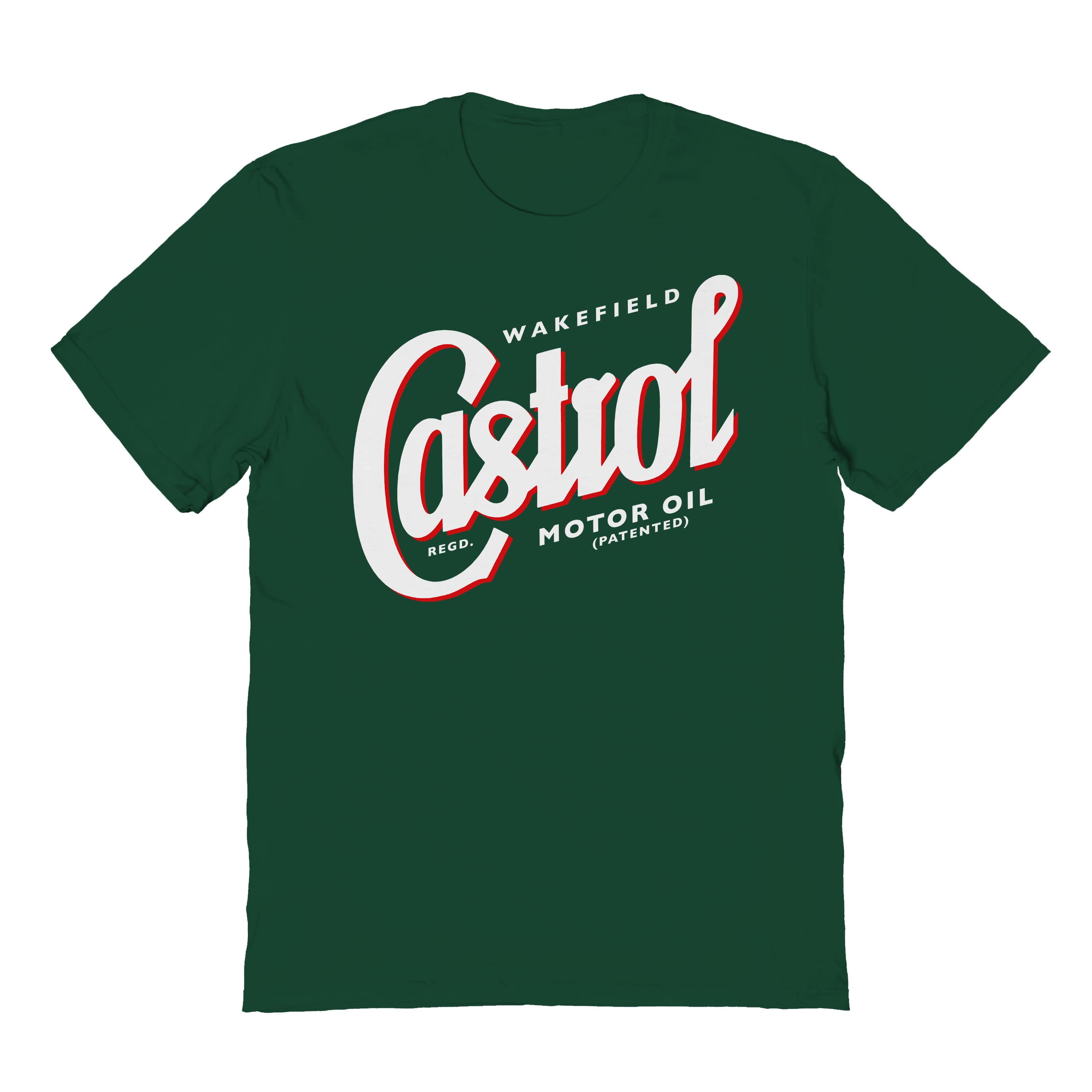 Castrol Registered Logo White forest green T-Shirt - Walmart.com