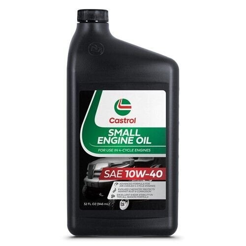 Castrol SAE 10W40 Small Engine Oil For Use in 4-Cycle Engines 1 Quart ...