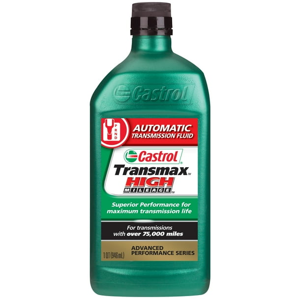 Castrol Transmax High Mileage Automatic Transmission Fluid, 1 Quart ...