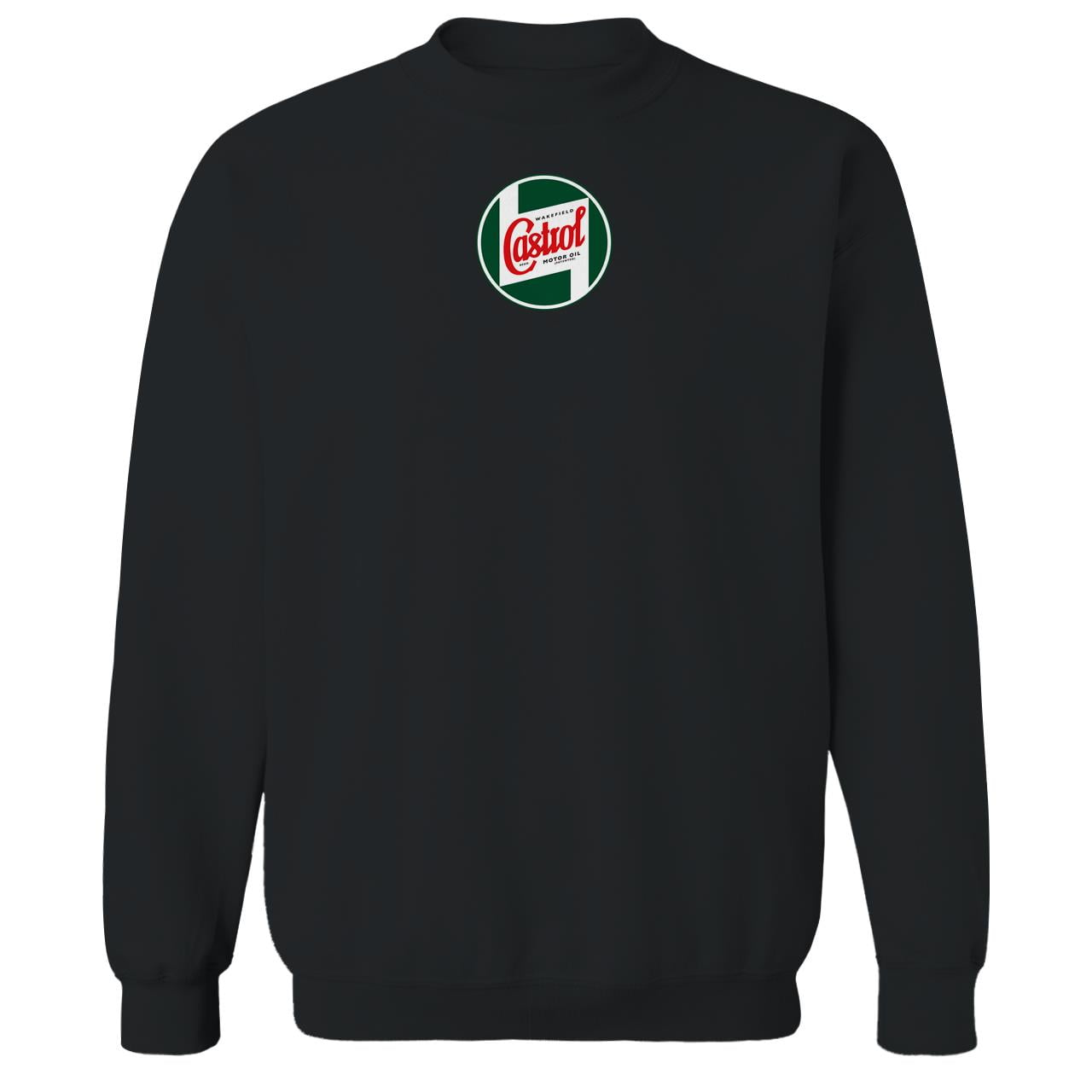 Castrol circle logo small black Crew Fleece - Walmart.com