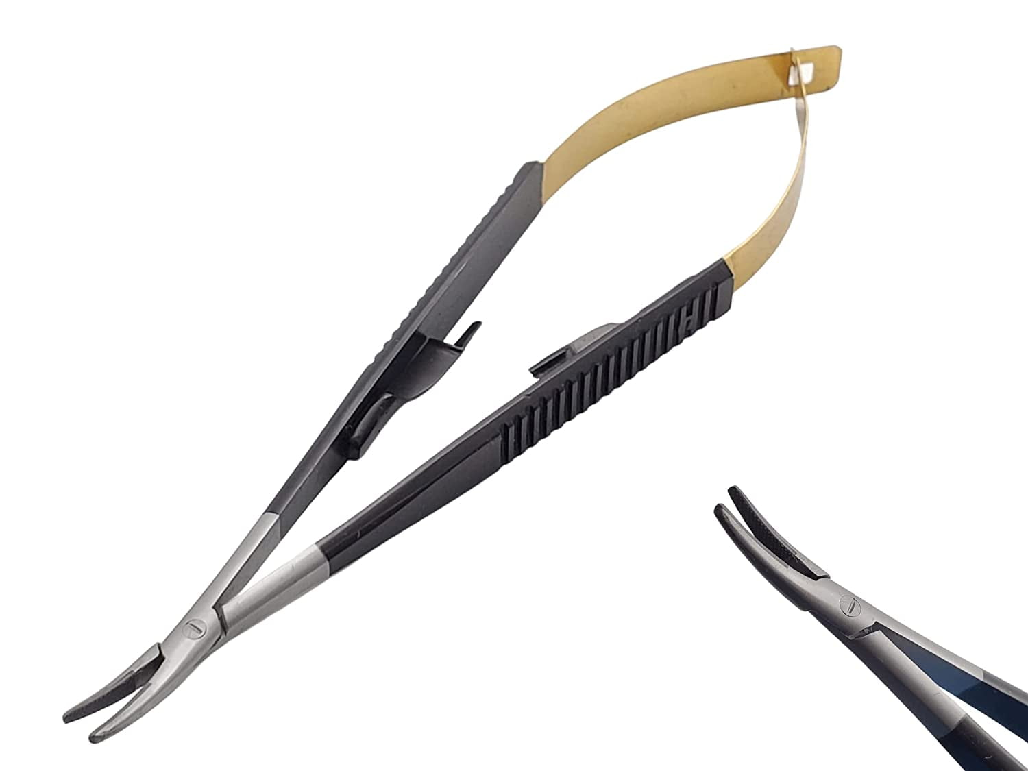 Castroviejo Micro Needle/Suture Holder Driver w/ TC Inserts 5.5 Inches ...