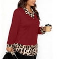 Casual And Fashionable Leopard Print Patchwork And Stylish Contrasting ...