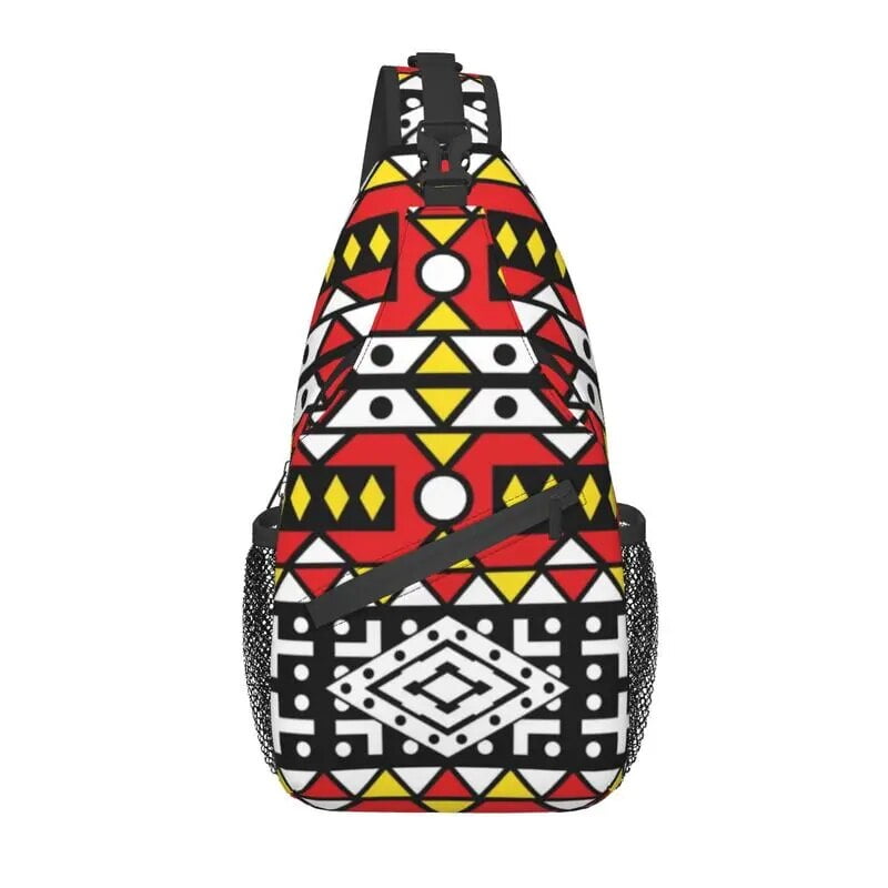 Casual Ankara African Pattern Sling Crossbody Backpack Men Traditional ...
