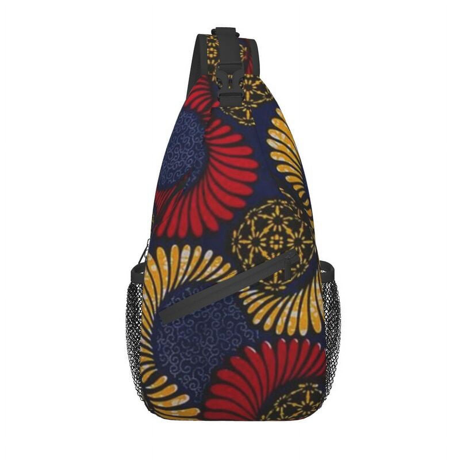 Casual Ankara African Pattern Sling Crossbody Backpack Men Traditional ...