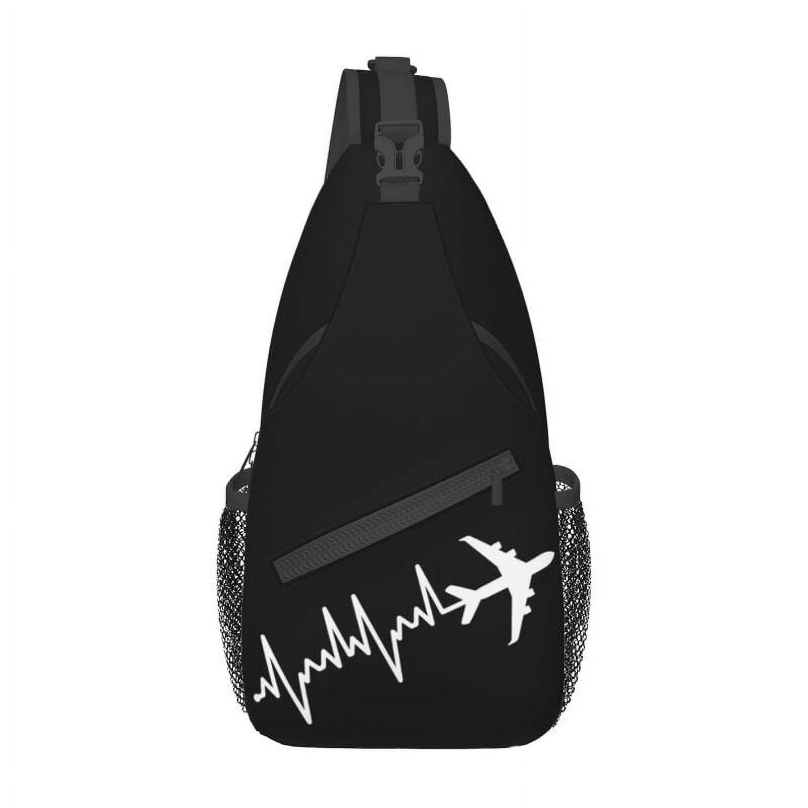 Casual Aviation Airplane Flight Instruments Crossbody Sling Backpack ...