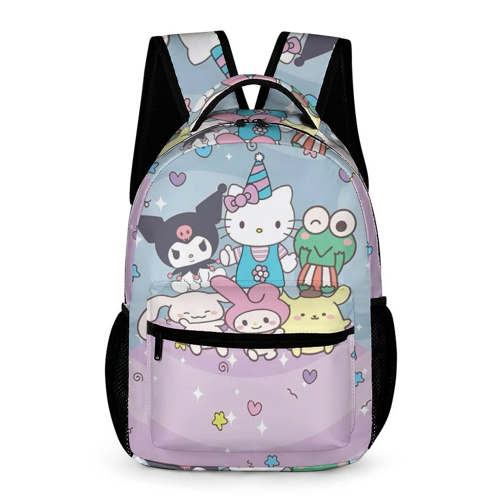 Casual Backpack Hello Cute Kitty Kuromi Bookbag Lightweight Large ...