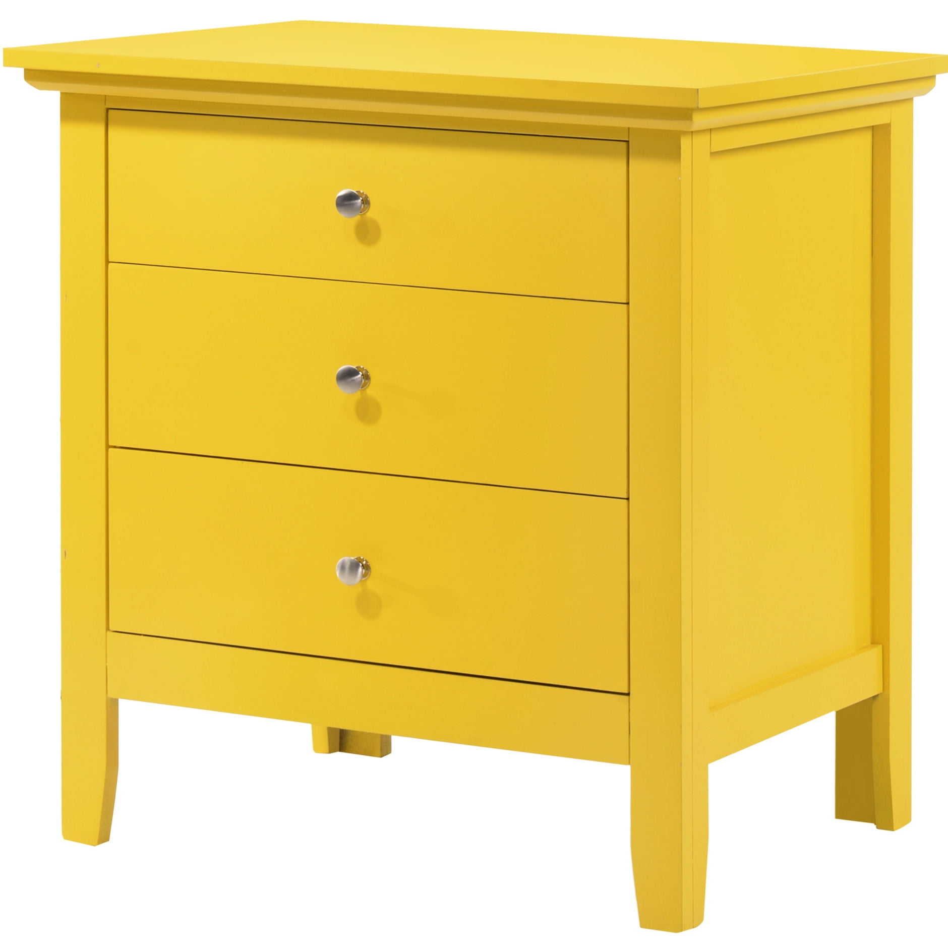 Casual Bright Yellow Nightstand | Quick Use, Stable | Classic Home ...