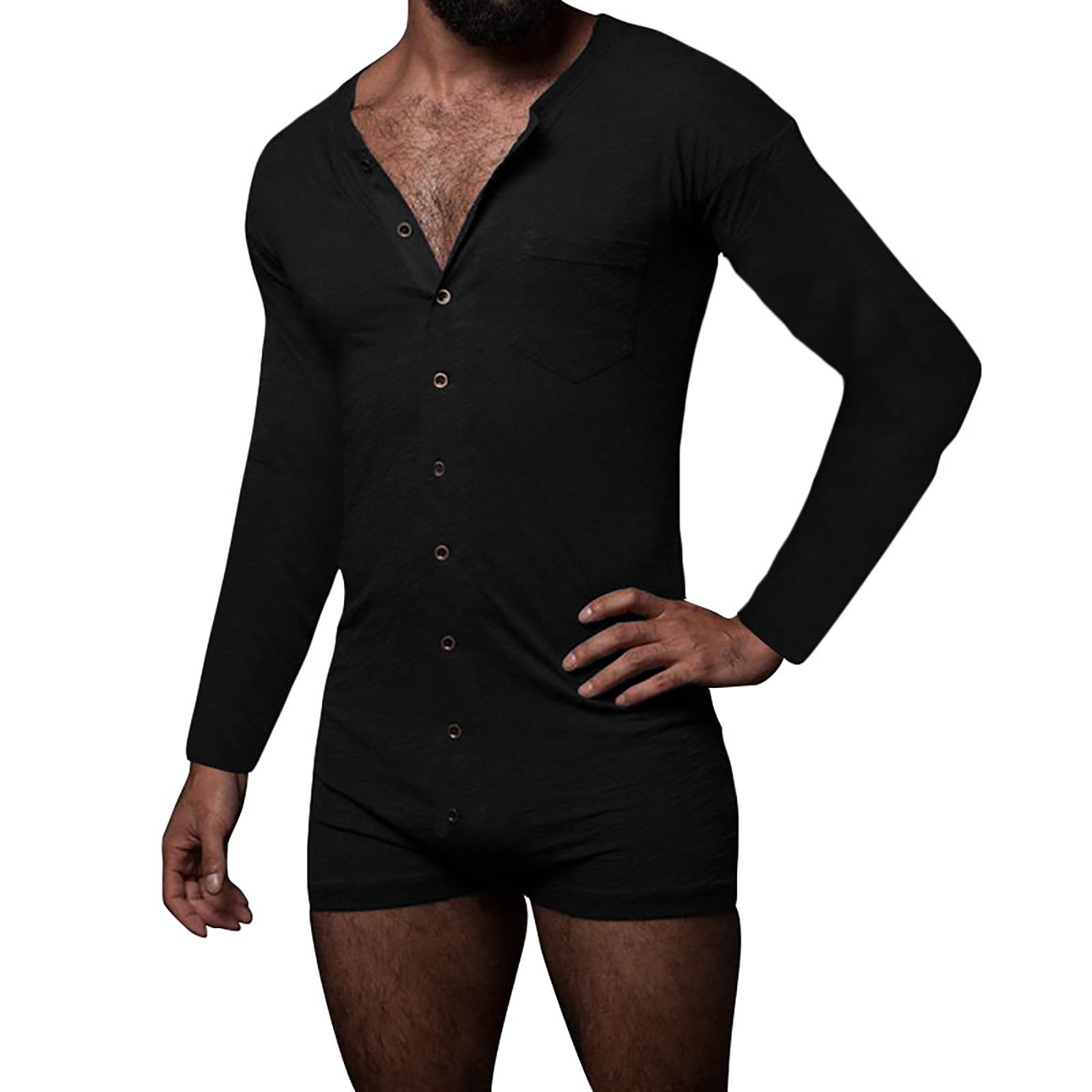 Casual Button Shorts for Man Straight Leg Lower Belly Fat Plain ...