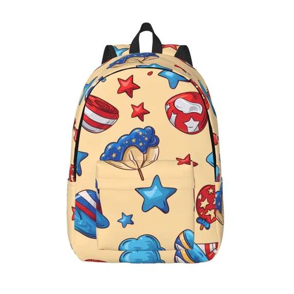 Casual Canvas Backpack Without Interlayer Large Capacity Stick Bag ...