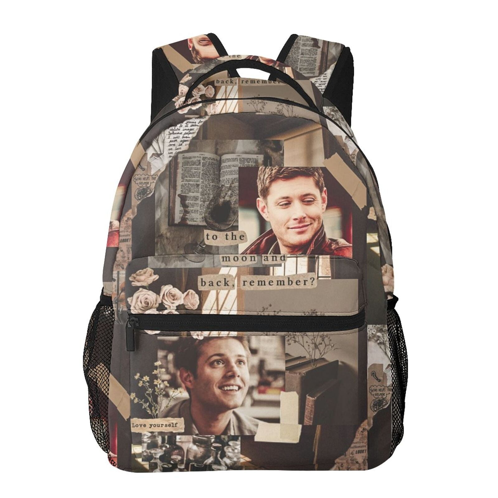 Casual Canvas Bag, Dean Winchester Jensen Ackles Backpack Daypack ...