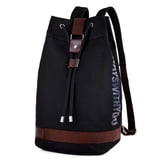 Casual Canvas Bag Drawstring Bucket Backpack Multifunctional Large ...