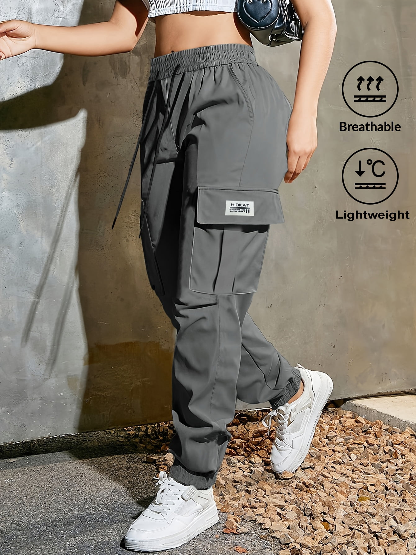 [Casual Cargo Pants] Women's Fashion Casual Trendy Solid Color ...