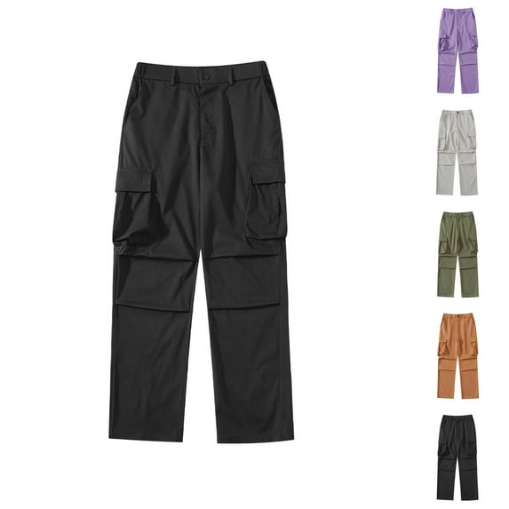 Casual Cargo Pants for Men Solid Color Lightweight Breathable Durable ...