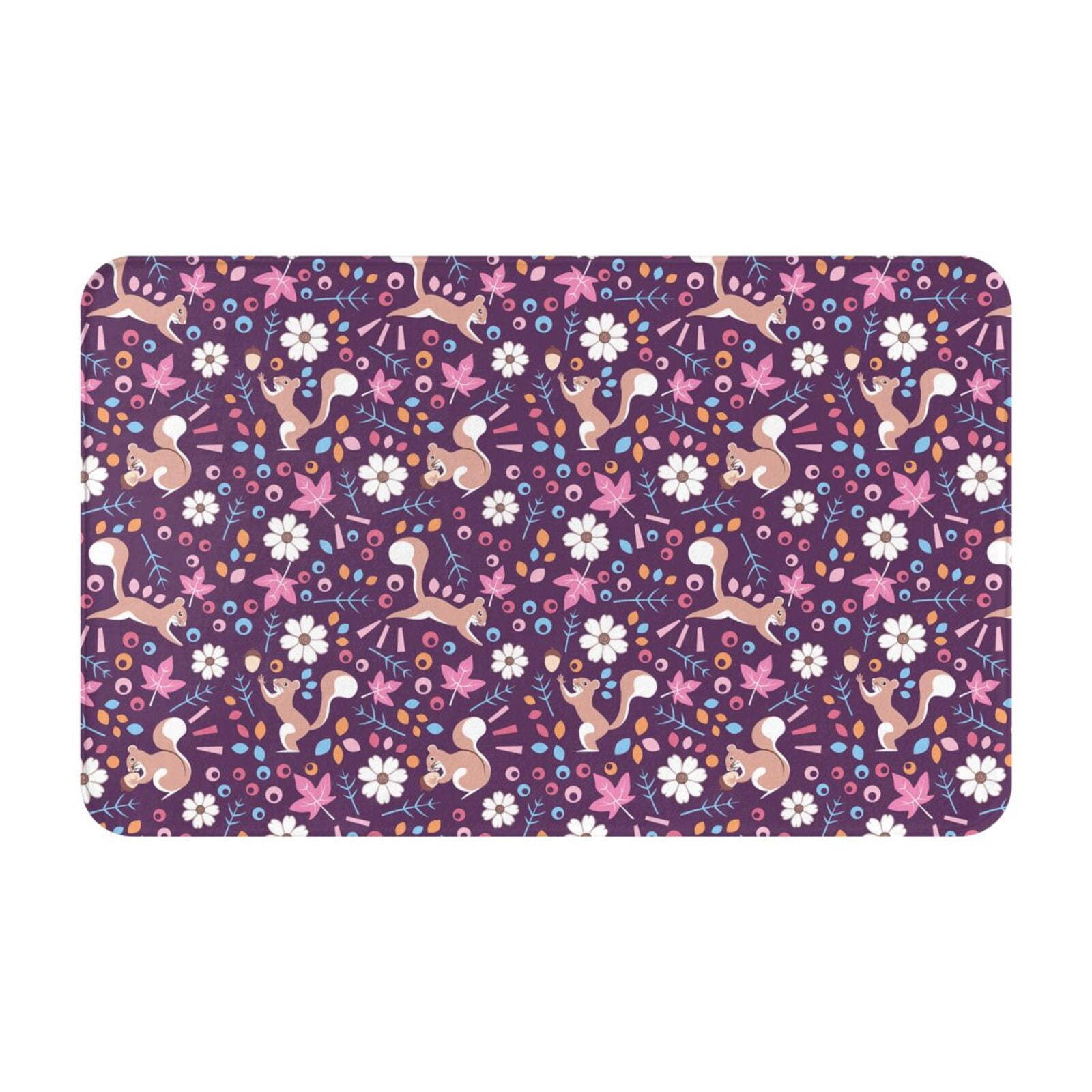 Casual Cartoon Cute Squirrel Door Mat for Indoor, Welcome Door Mats ...