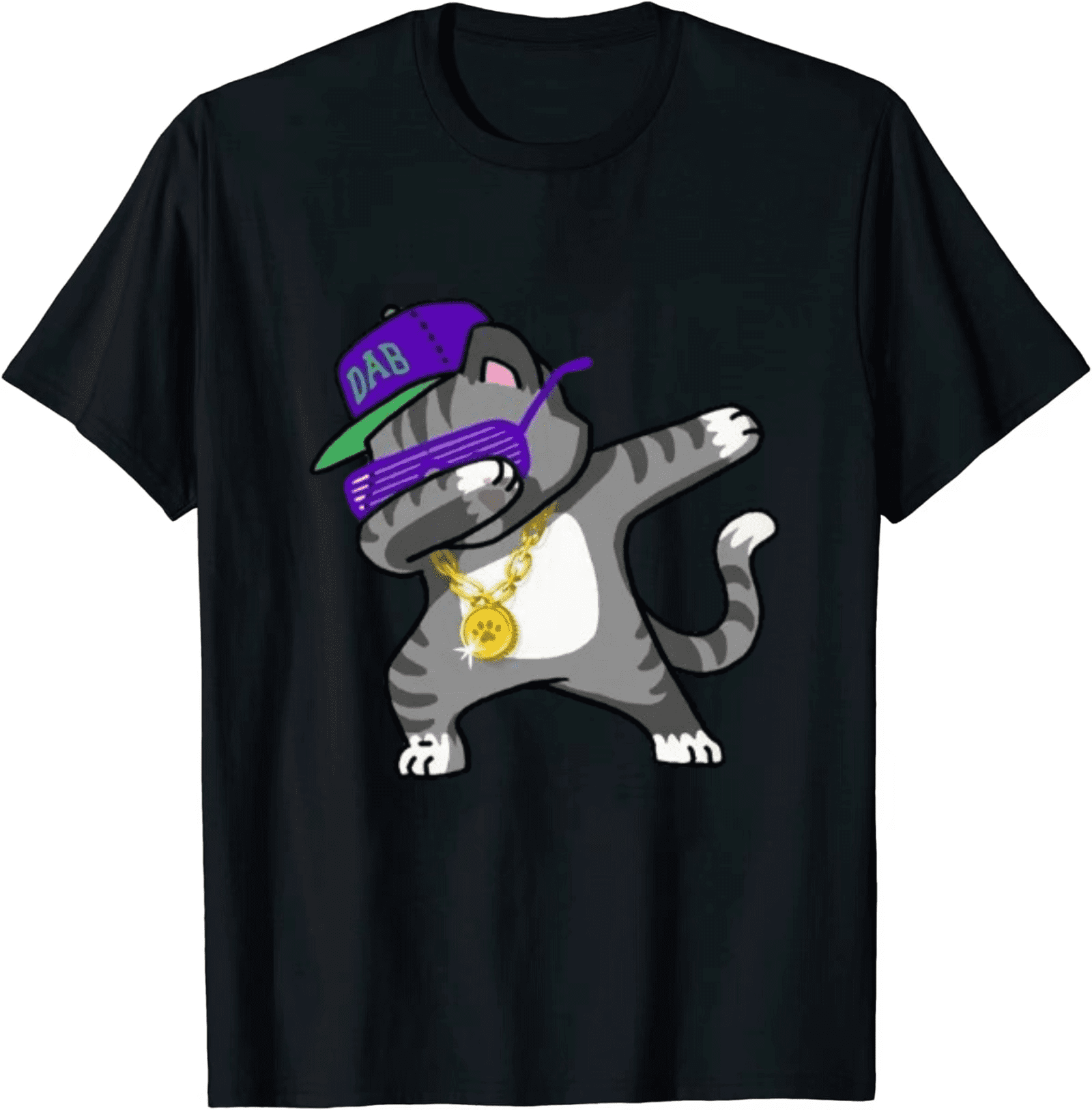 Casual Chic T-Shirts, Cool Animal Graphic Hip Hop Crew Neck Comfy Tees ...