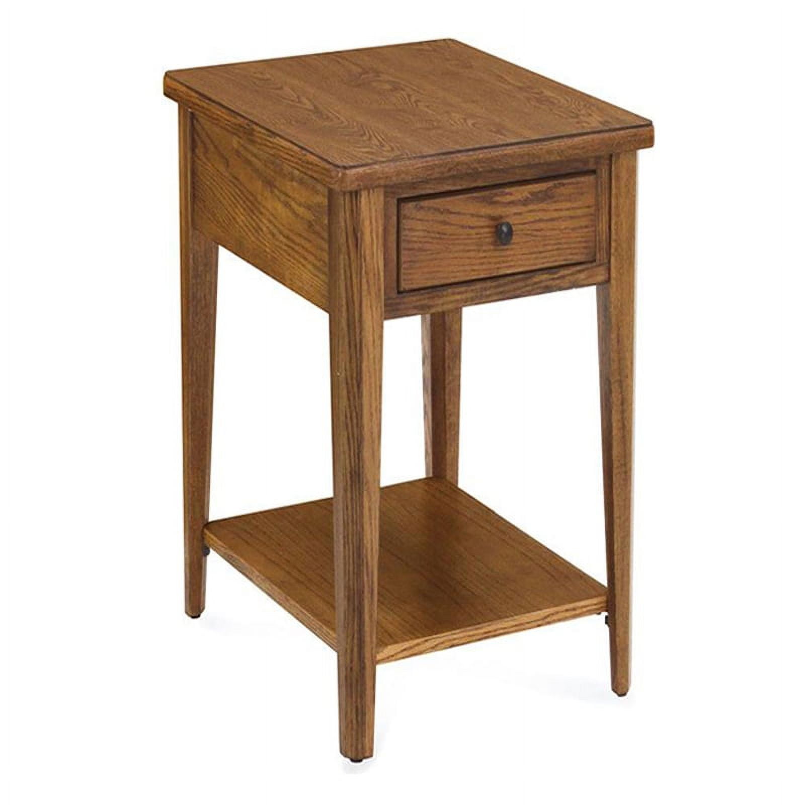 Casual Choice Solid Wood Chair Side Table in Chestnut Finish - Walmart.com