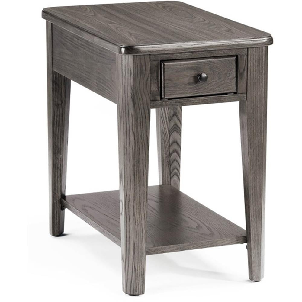 Casual Choice Solid Wood Chair Side Table in Gray Finish - Walmart.com