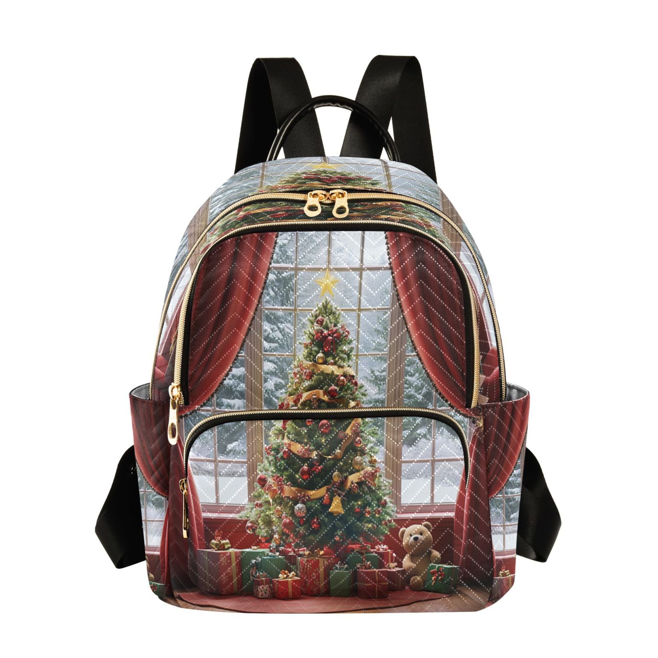 Casual Christmas Tree with Gifts Backpack for School,College and Travel ...