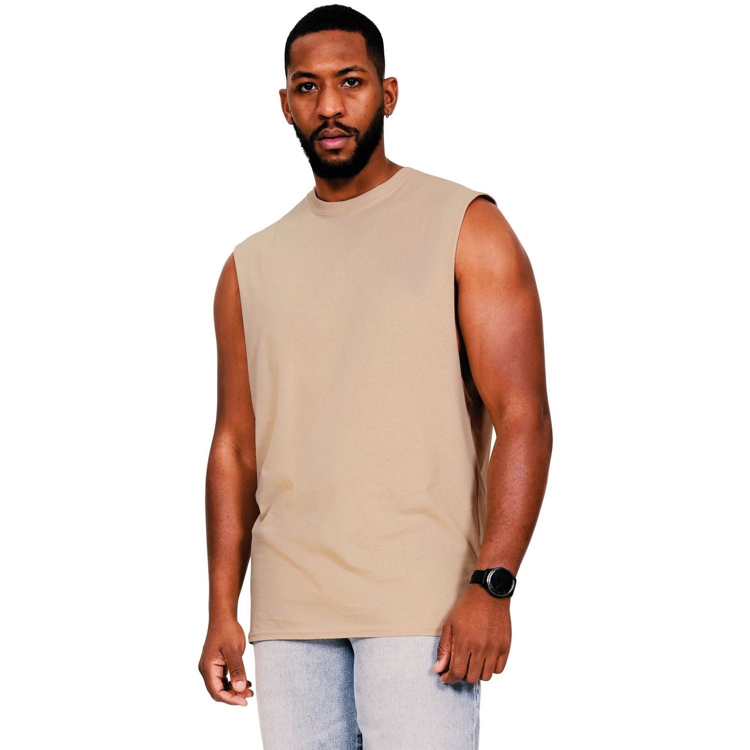 Casual Classics Mens Ringspun Cotton Drop Arm Holes Tank Top - Walmart.com