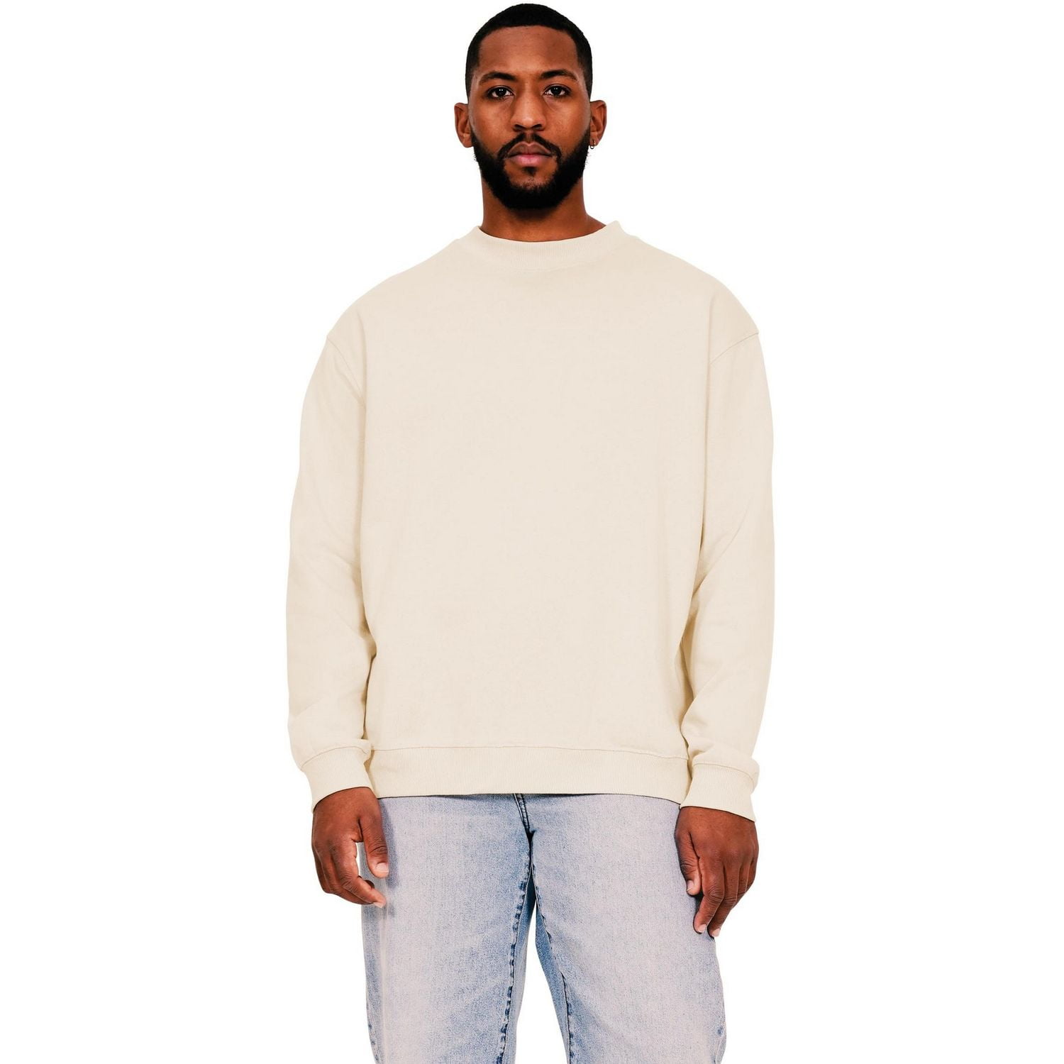 Casual Classics Mens Ringspun Cotton Extended Neckline Oversized ...