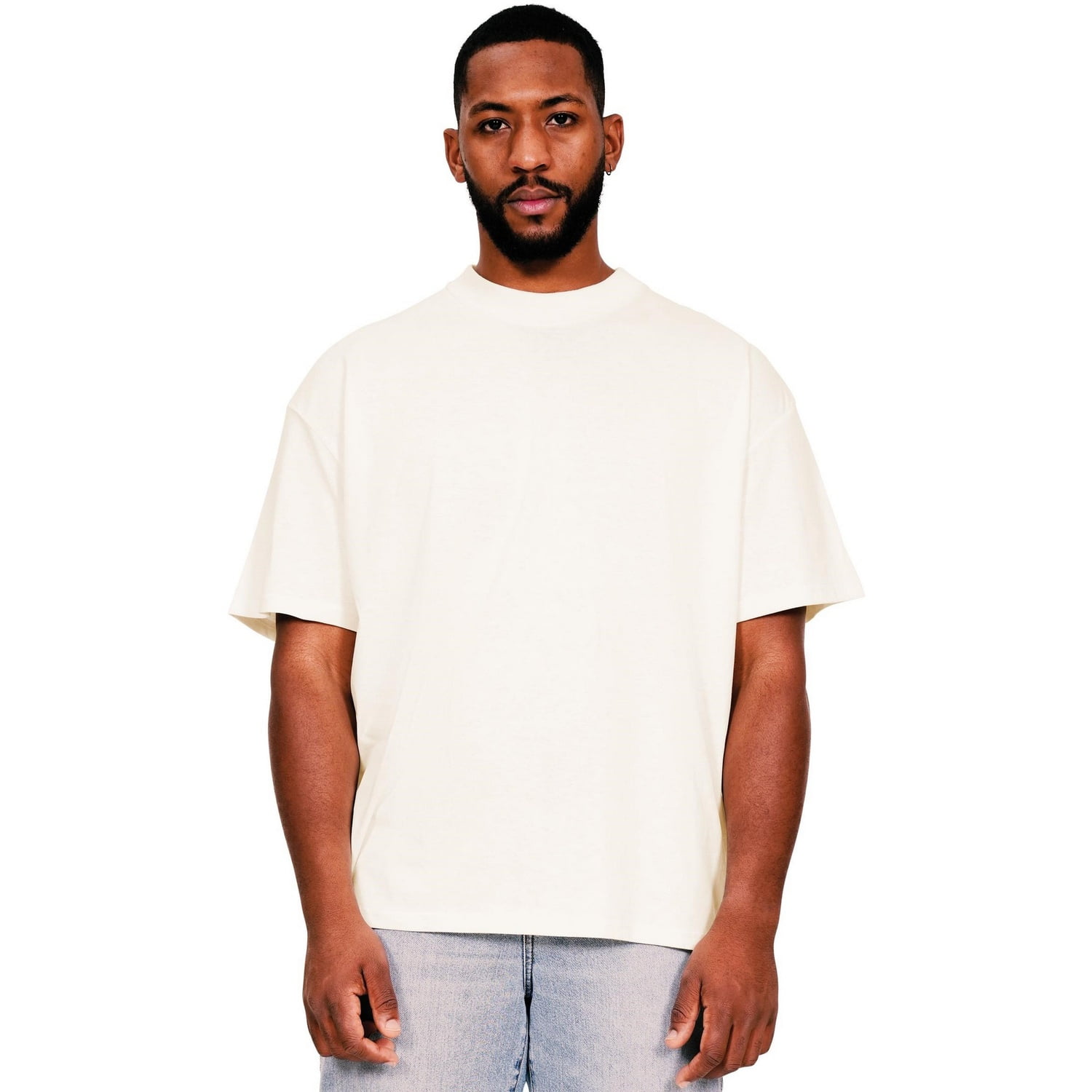 Casual Classics Mens Ringspun Cotton Extended Neckline T-Shirt ...
