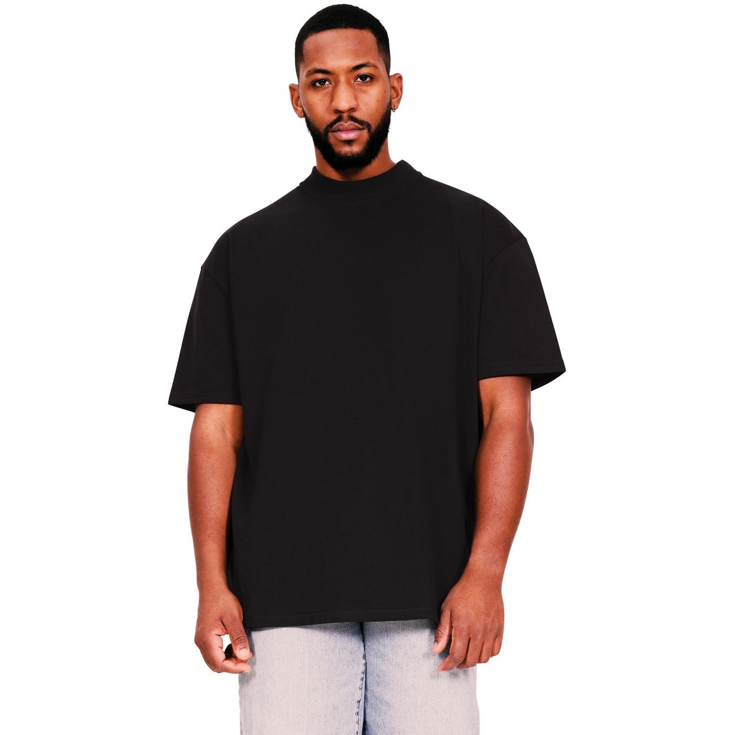 Casual Classics Mens Ringspun Cotton Extended Neckline Tall Oversized T ...