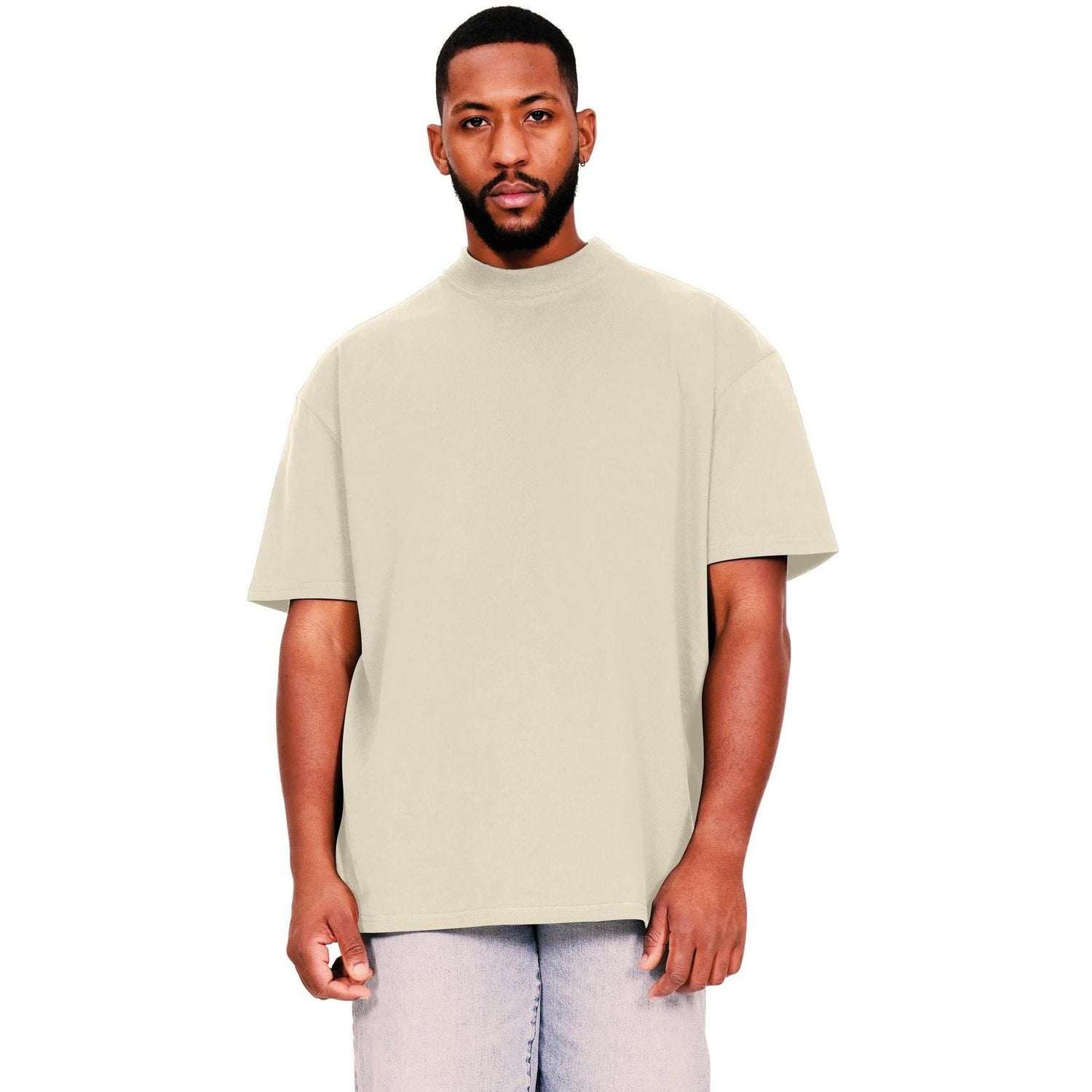 Casual Classics Mens Ringspun Cotton Extended Neckline Tall Oversized T ...