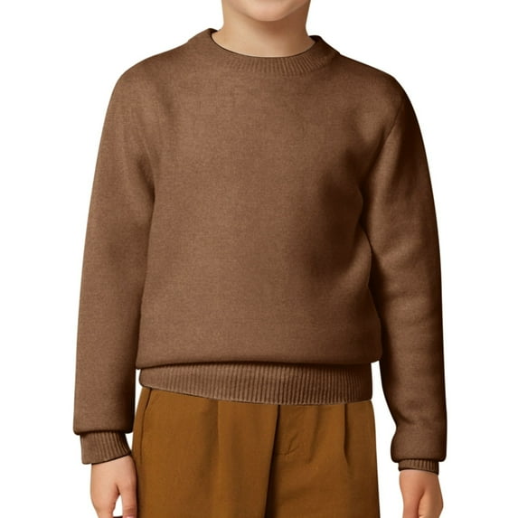 Casual Color-Blocked Pullover Sweater for Boys and Girls, Soft and ...